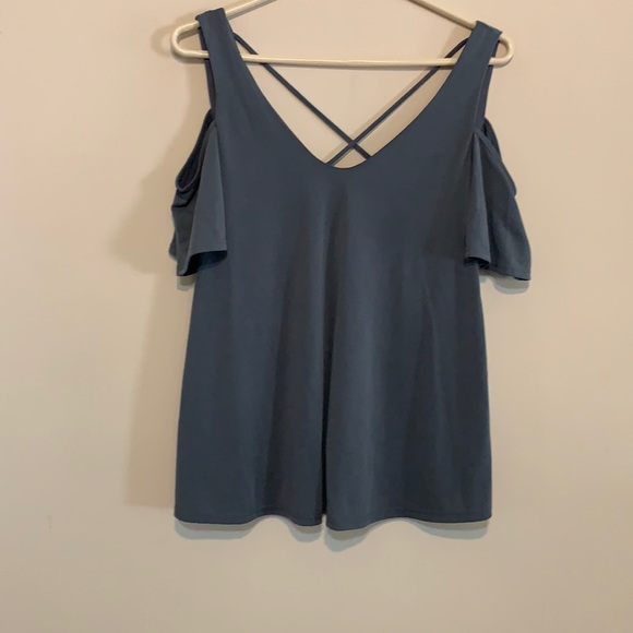 Moa Moa | Tops | Moa Moa Cold Shoulder Top | Poshmark